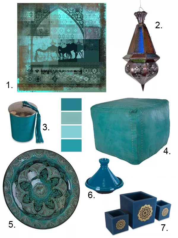 Turquoise Woonaccessories